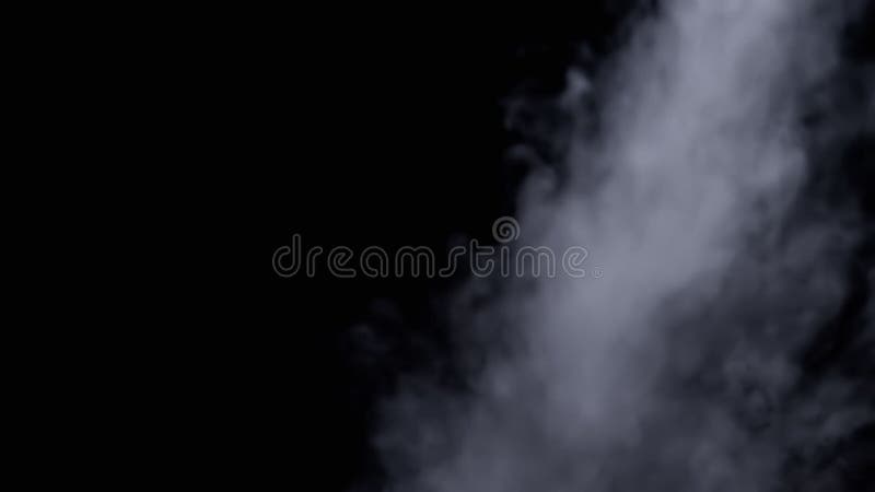 Whirlpool of Thick Clouds of Icy Smoke Fill Empty Space on a Black ...
