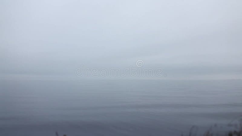 Thick White Fog Descended on the Sea Stock Footage - Video of milky ...