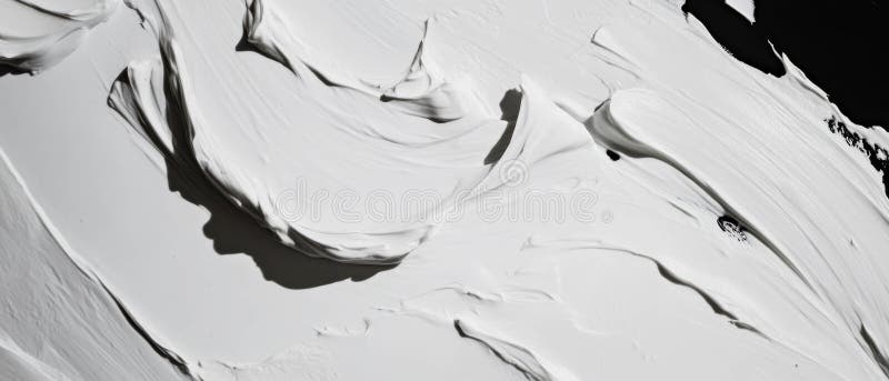 Thick White Glue with a Sticky Texture Creating a Unique Pattern on a ...