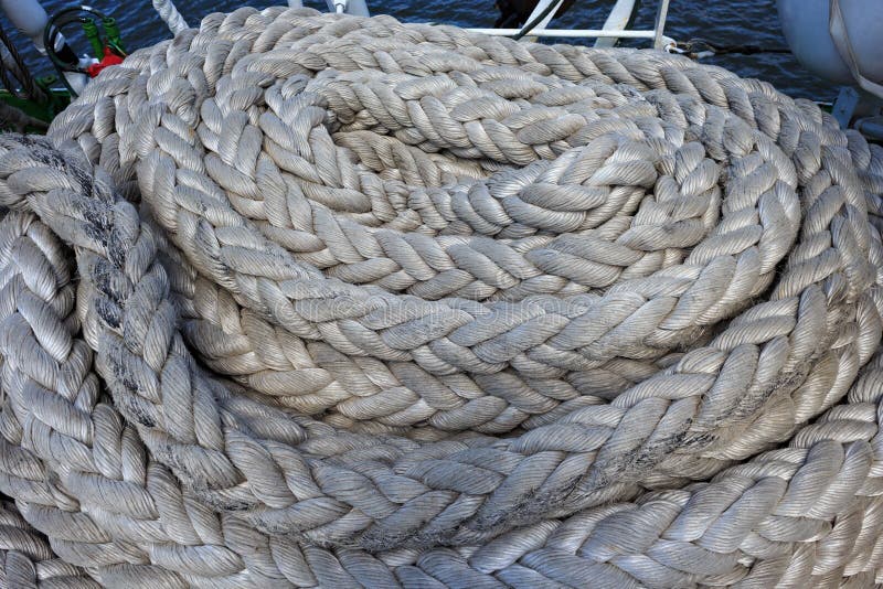 Thick white ropes. stock image. Image of rigging, rope - 114239281 Thick white ropes. stock image. Image of rigging, rope - 114239281