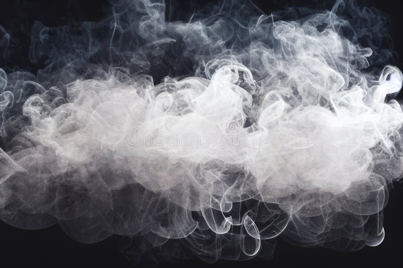 Thick White Smoke or Vapour Cloud Effect Stock Illustration ...