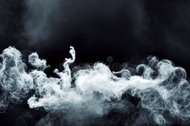 Thick White Smoke or Vapour Cloud Effect Stock Illustration ...