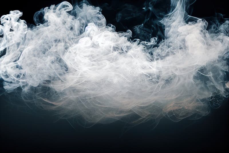 Thick White Smoke or Vapour Cloud Effect Stock Illustration ...
