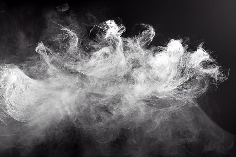 Thick White Smoke or Vapour Cloud Effect Stock Illustration ...