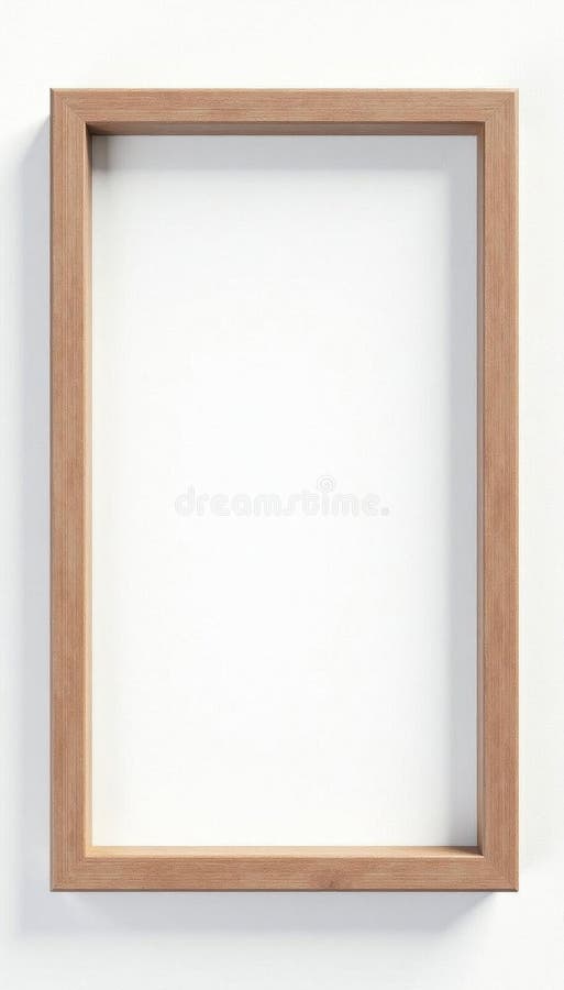 Thick White Square Border on Pure White Background, Shape, Isolated ...