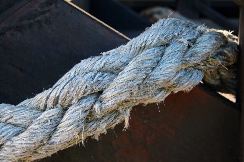 Thick woven rope stock image. Image of strong, view - 103932537