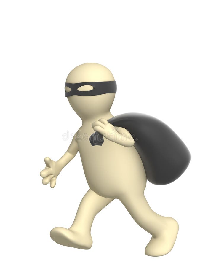 Thief stock illustration. Illustration of puppet, hooligan - 11618189