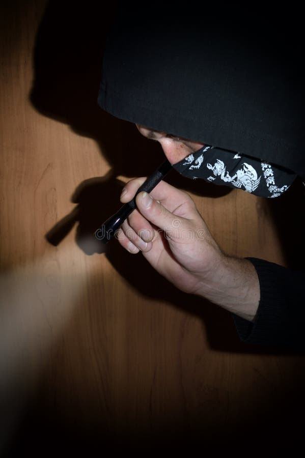 Thief stock image. Image of criminal, burglary, disguise - 25628573