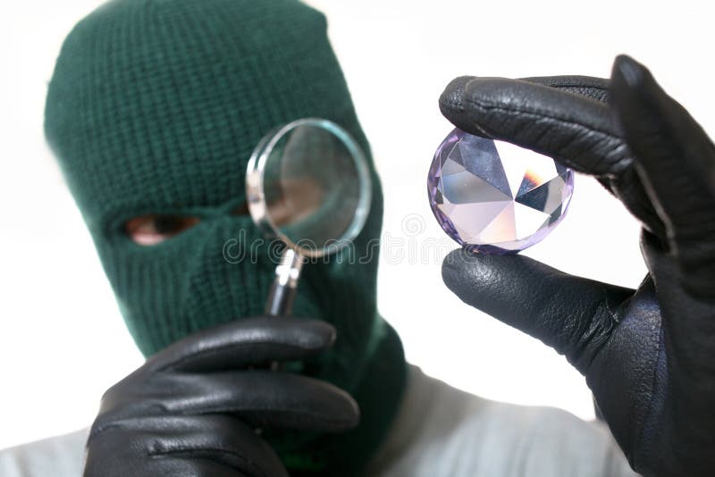 Arrested Burglar Behind Bars Stock Photo - Image of police, burglar ...