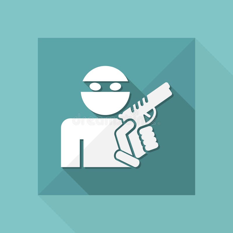 Armed robbery stock vector. Illustration of criminal - 117822826