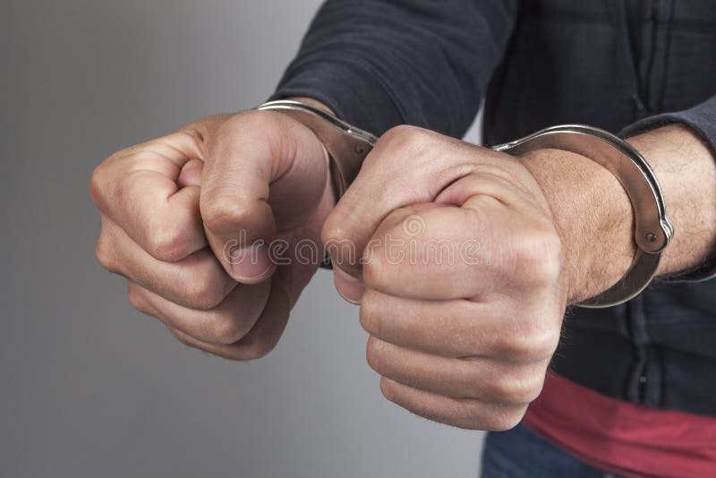 Thief arrested stock photo. Image of militia, danger - 31012636