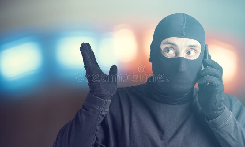 Thief Asking for Instructions Stock Photo - Image of protection ...