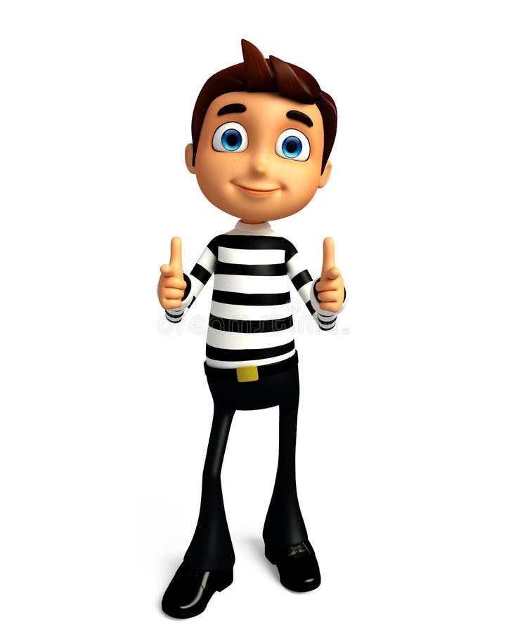 Thief Character Pointing Pose Stock Illustrations – 5 Thief Character ...