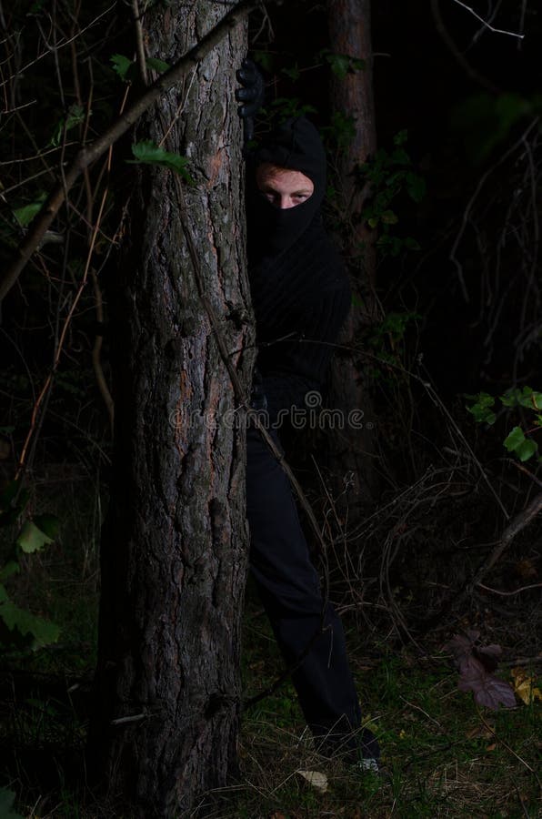 Thief in the dark stock photo. Image of fight, hiding - 45815198