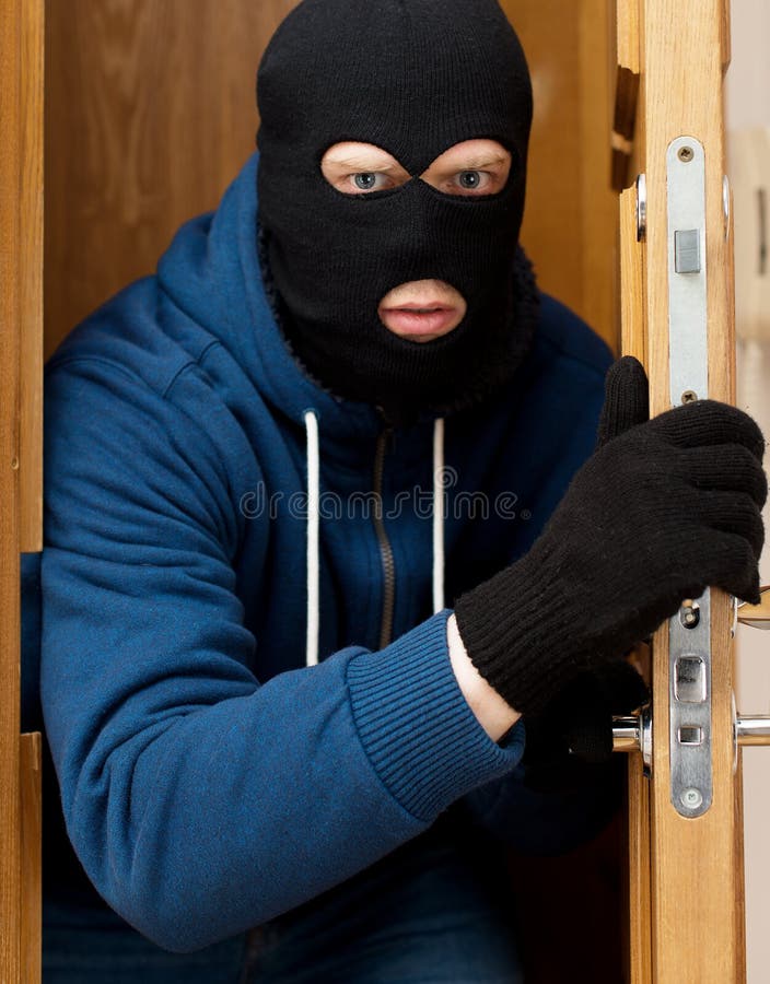 Thief. stock photo. Image of house, lockpick, open, damage - 70728930