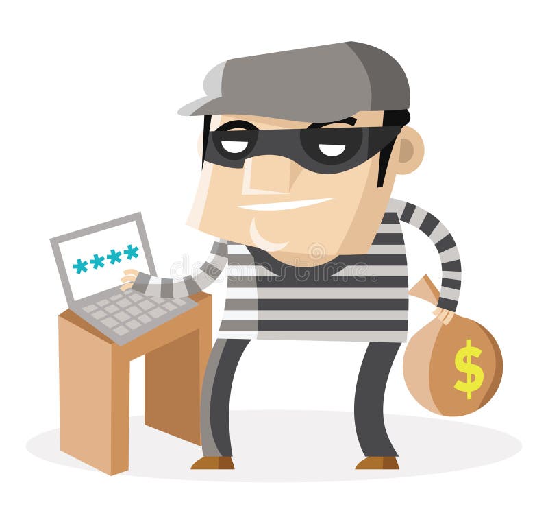 Computer Thief Clipart