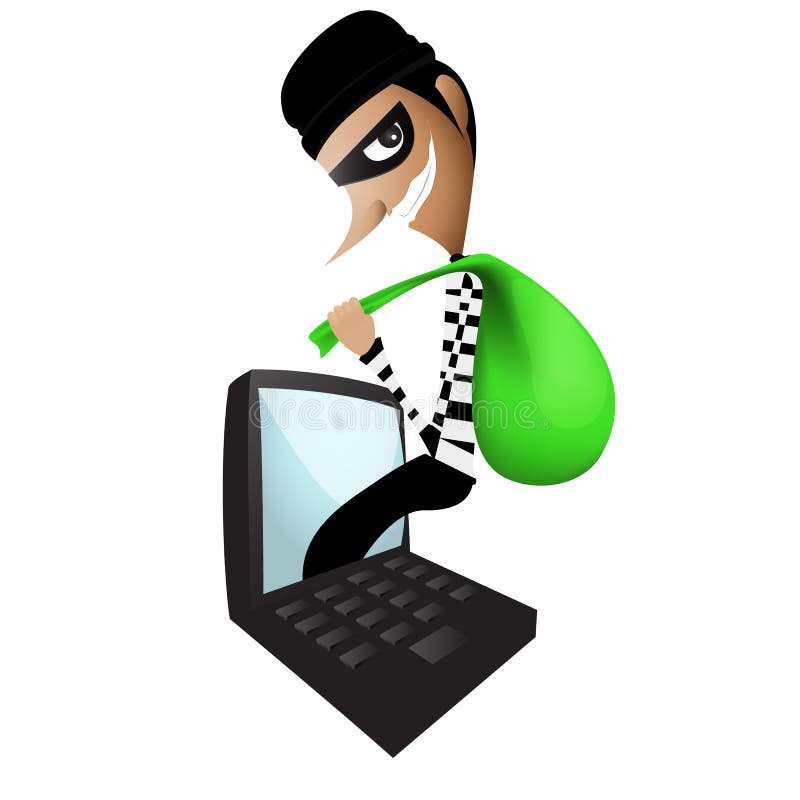 Computer Thief Clipart