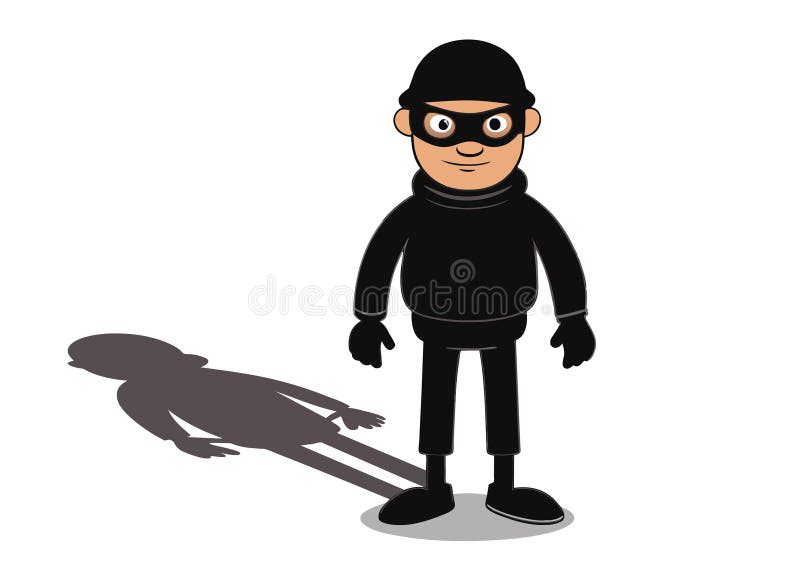 Thief Silhouette and Shadow-016 Stock Vector - Illustration of stealth ...