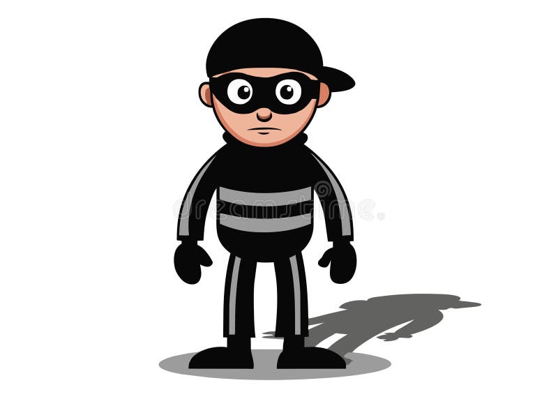 Thief Silhouette and Shadow-008 Stock Vector - Illustration of shadow ...