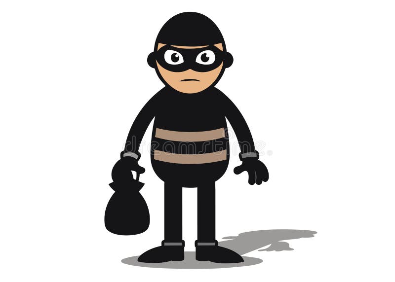 Thief Silhouette and Shadow-010 Stock Vector - Illustration of ...