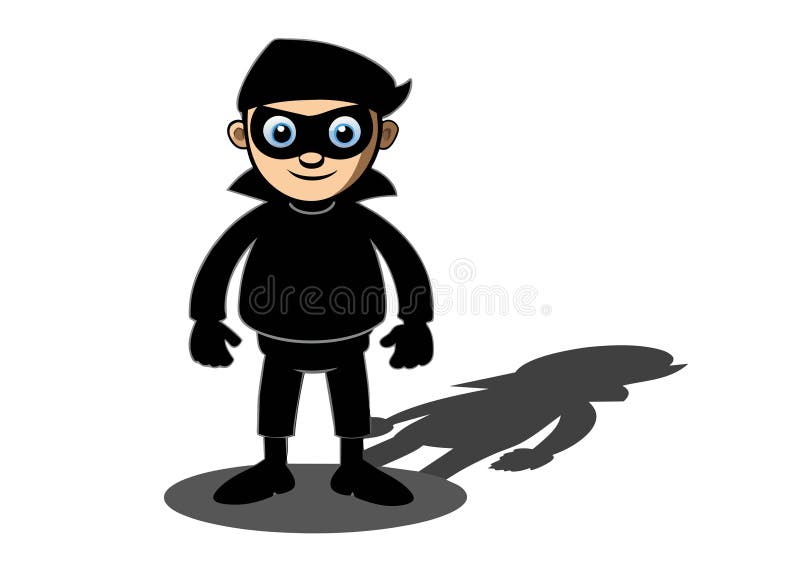 Thief Silhouette and Shadow-013 Stock Vector - Illustration of ...