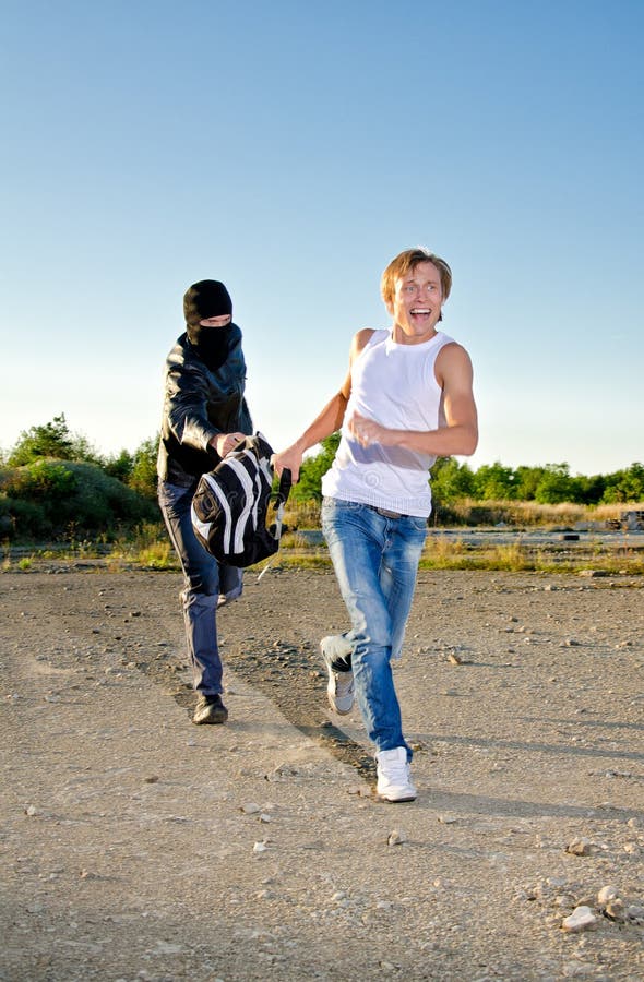 Burglar Robbery Mask Running Away Stock Photos - Free & Royalty-Free ...