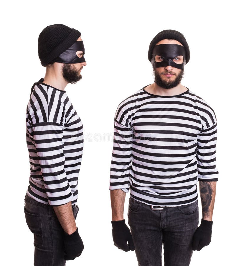 Little boy in thief outfit stock image. Image of escape - 3166049