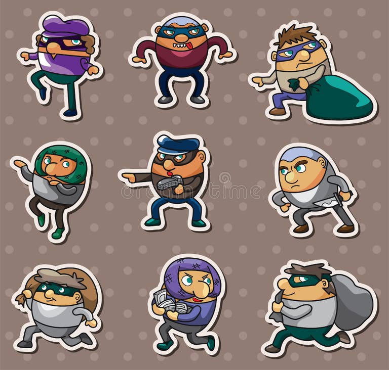 Thief Stickers Stock Illustrations – 64 Thief Stickers Stock ...