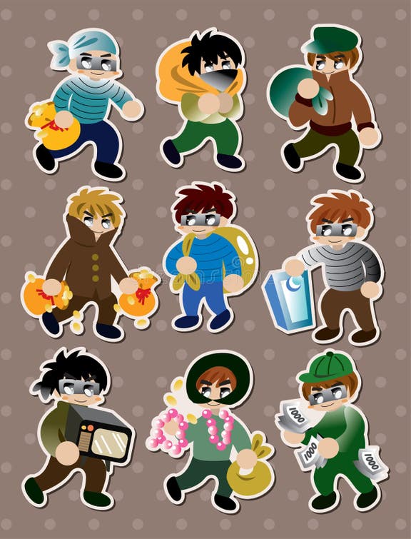 Thief Stickers Stock Illustrations – 63 Thief Stickers Stock ...