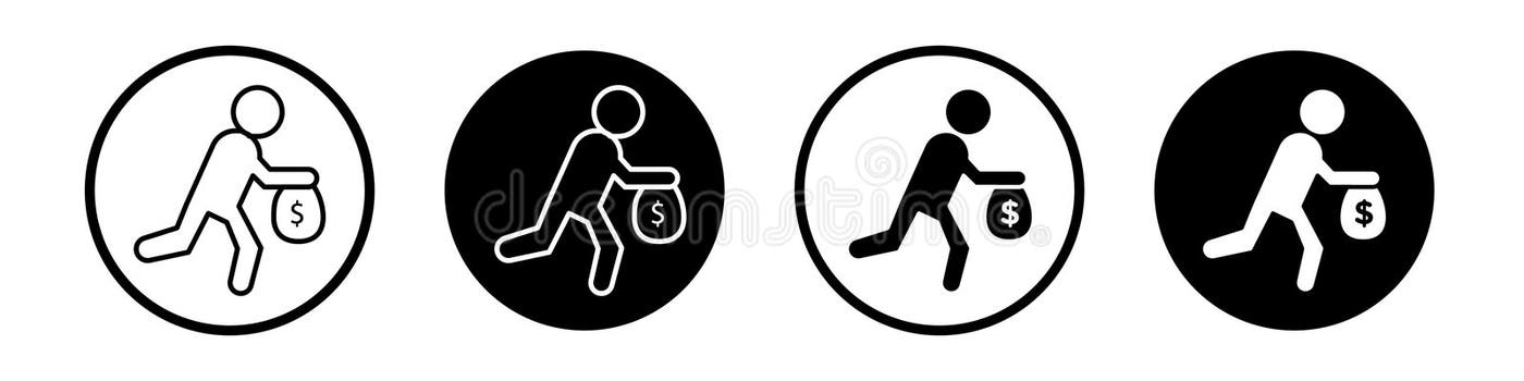 Thief Vector Pictogram Stock Illustrations – 2,349 Thief Vector ...