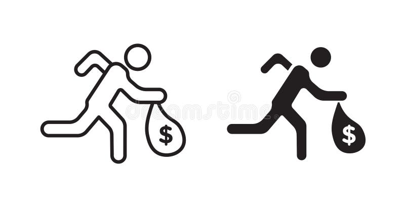 Thief Vector Pictogram Stock Illustrations – 2,402 Thief Vector ...