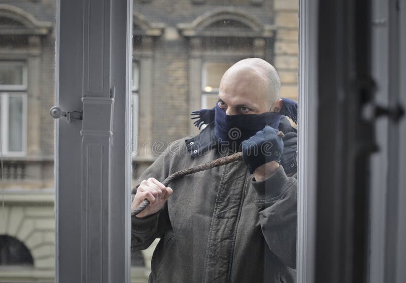 Thief stock photo. Image of home, danger, thief, alarm - 14291932