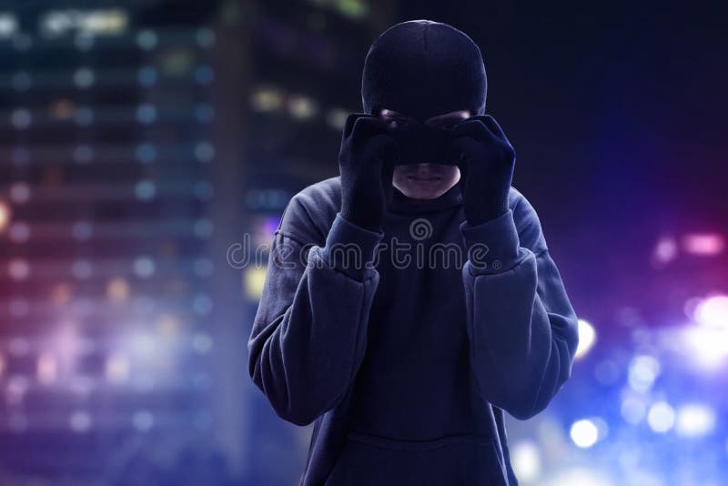 Thief Wearing Clever Disguise Stock Image - Image of thief, disguise ...