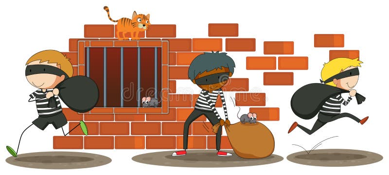 Thieves Stock Illustrations – 625 Thieves Stock Illustrations, Vectors ...