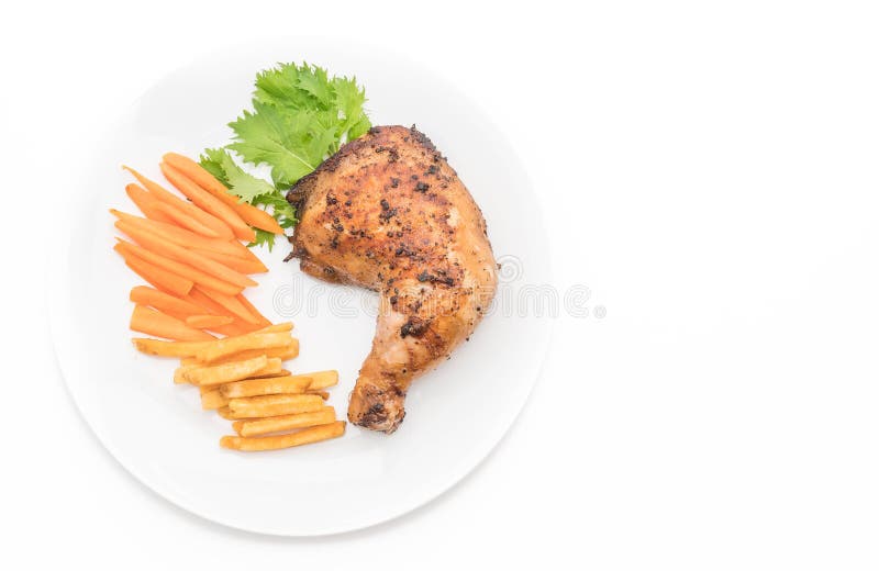 Thigh chicken steak stock photo. Image of meat, white - 92514010