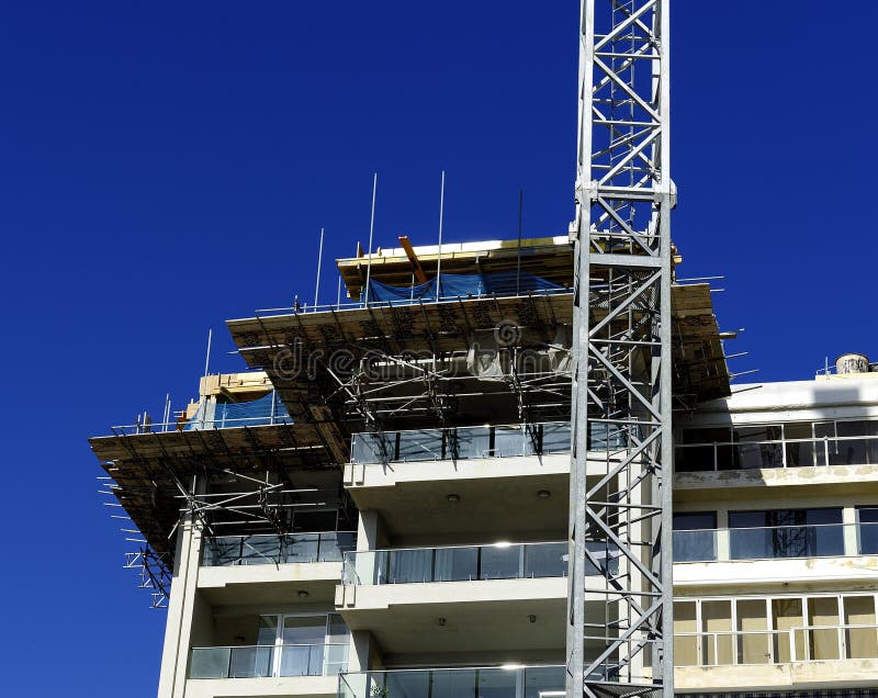 THigh Level Construction Platform Stock Photo - Image of crane ...