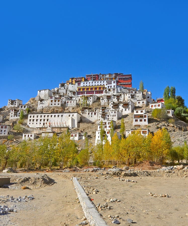 Thiksey monastery stock image. Image of slope, thiksey - 27457987