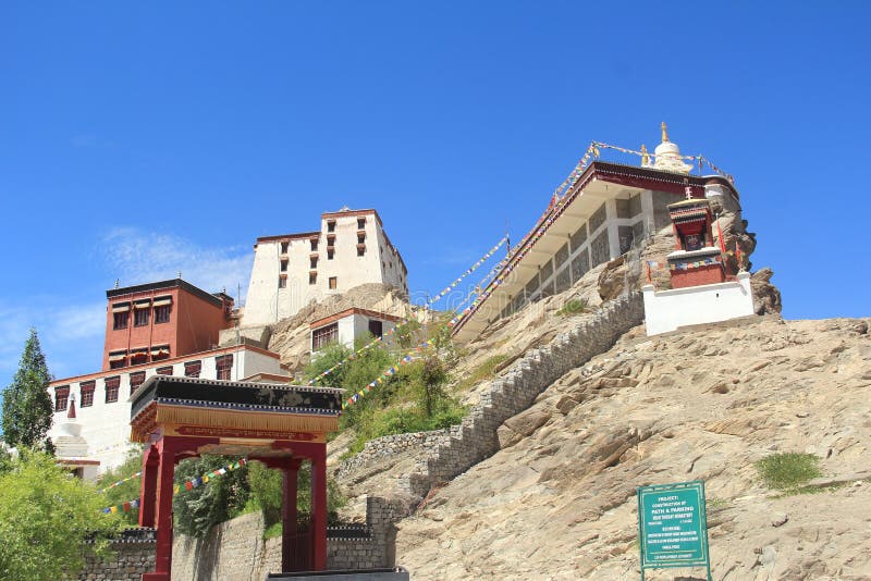 Thiksey Monastery, Ladakh. editorial photography. Image of building ...