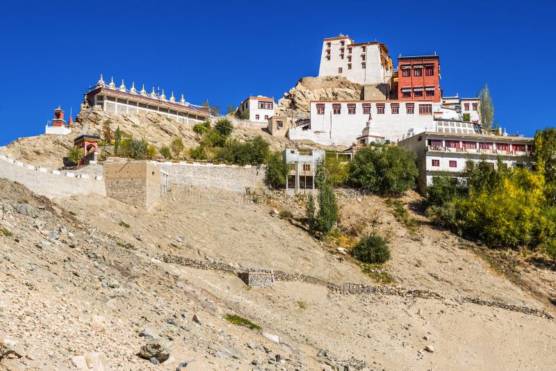 Thiksey Monastery stock image. Image of ancient, rock - 127732273
