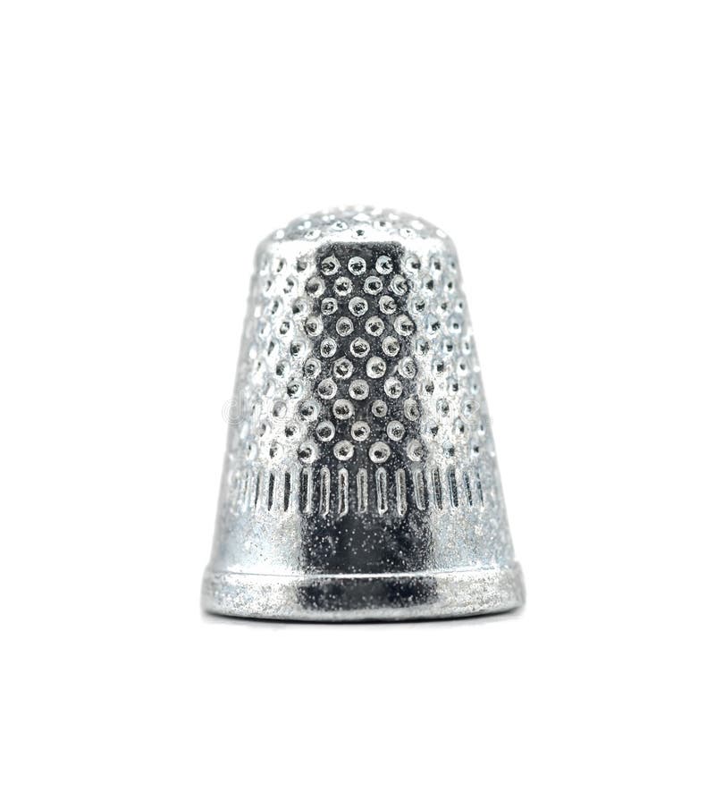 Thimble stock photo. Image of item, white, thimble, silver - 16894830