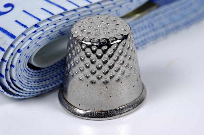 Thimble stock photo. Image of thimble, stitch, eyelet, finger - 44554