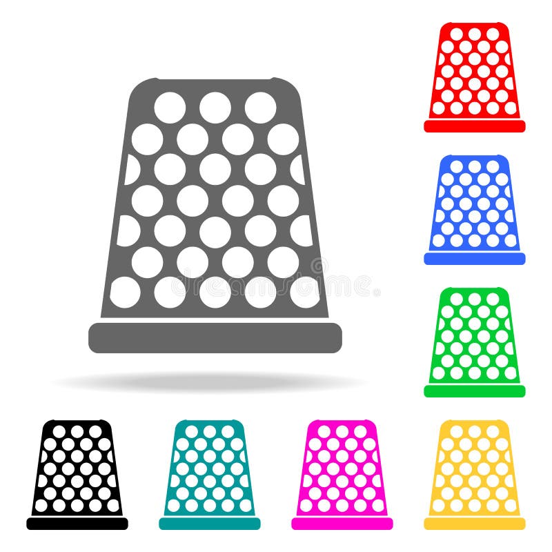 Thimble Icon. Element of Sewing Multi Colored Icons for Mobile Concept ...