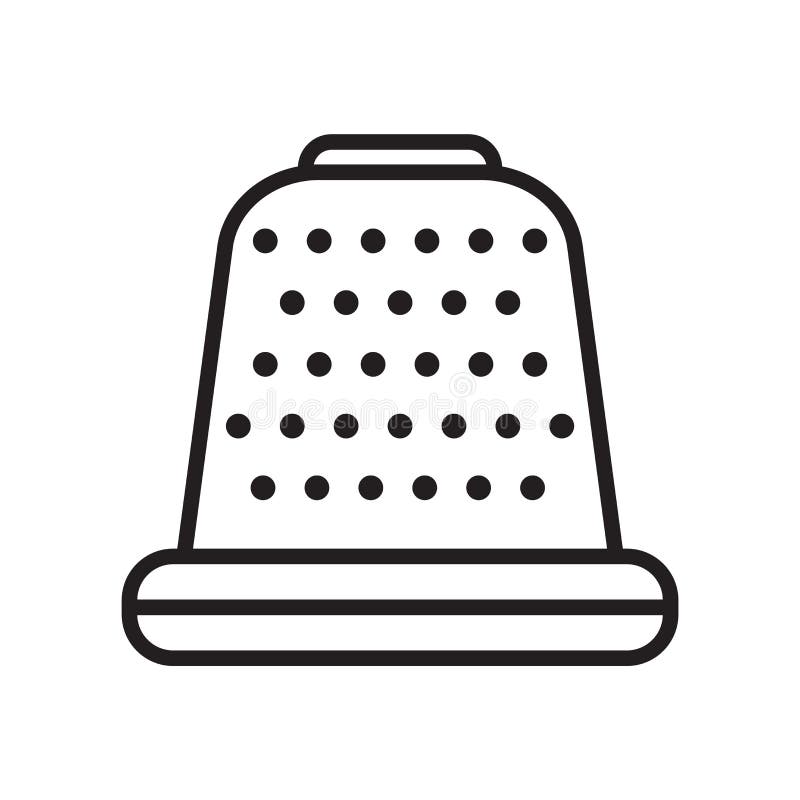 Thimble Concept Background, Cartoon Style Stock Vector - Illustration ...