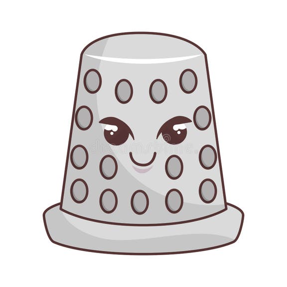 Thimble Tool Character Comic Icon Stock Illustrations – 2 Thimble Tool ...