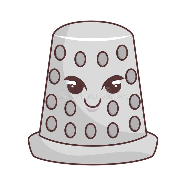Thimble Tool Character Comic Icon Stock Illustrations – 2 Thimble Tool ...