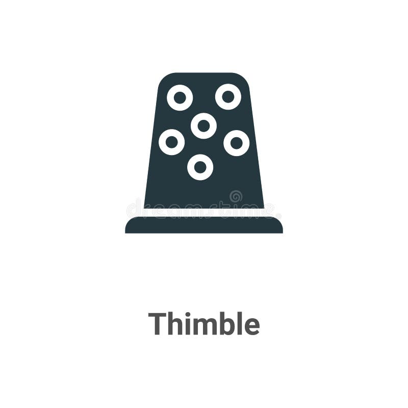 Thimble Icon in Filled, Thin Line, Outline and Stroke Style. Vector ...