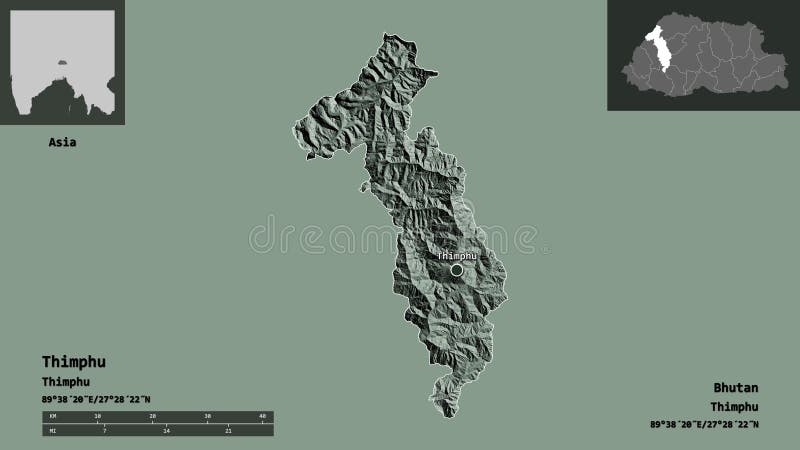 Thimphu, District of Bhutan,. Previews. Administrative Stock ...