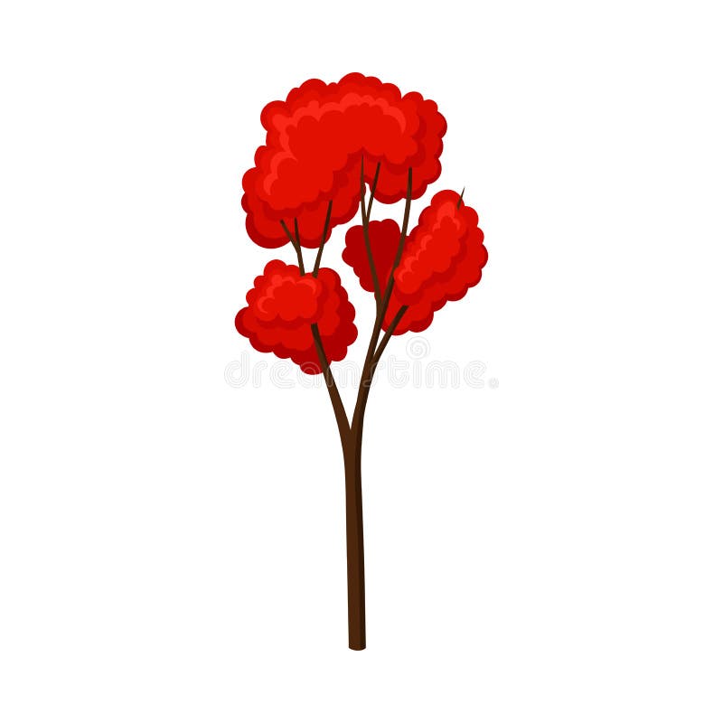 Thin Tree Trunk Icon, Cartoon Style Stock Vector - Illustration of ...