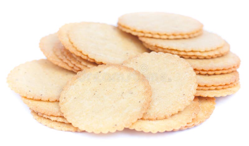 Thin Biscuit With Healthy Whole Veggies Crackers Flavored. Stock Photo ...