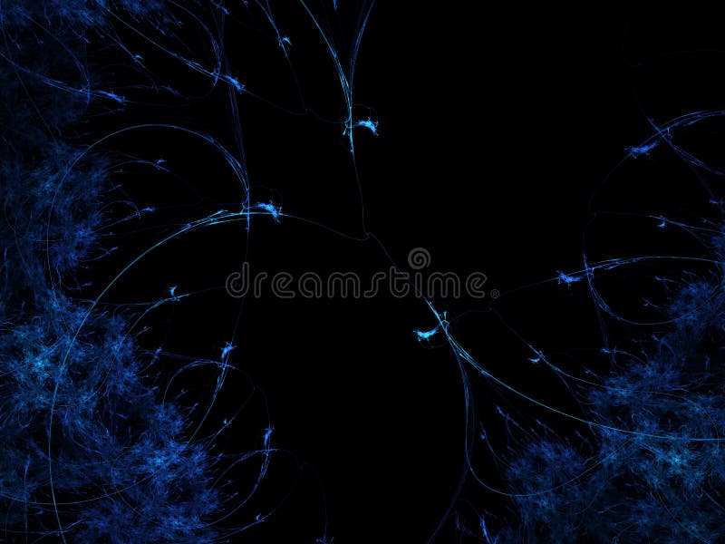 Thin Blue Connected Lines Frame Abstract Background Stock Illustration ...